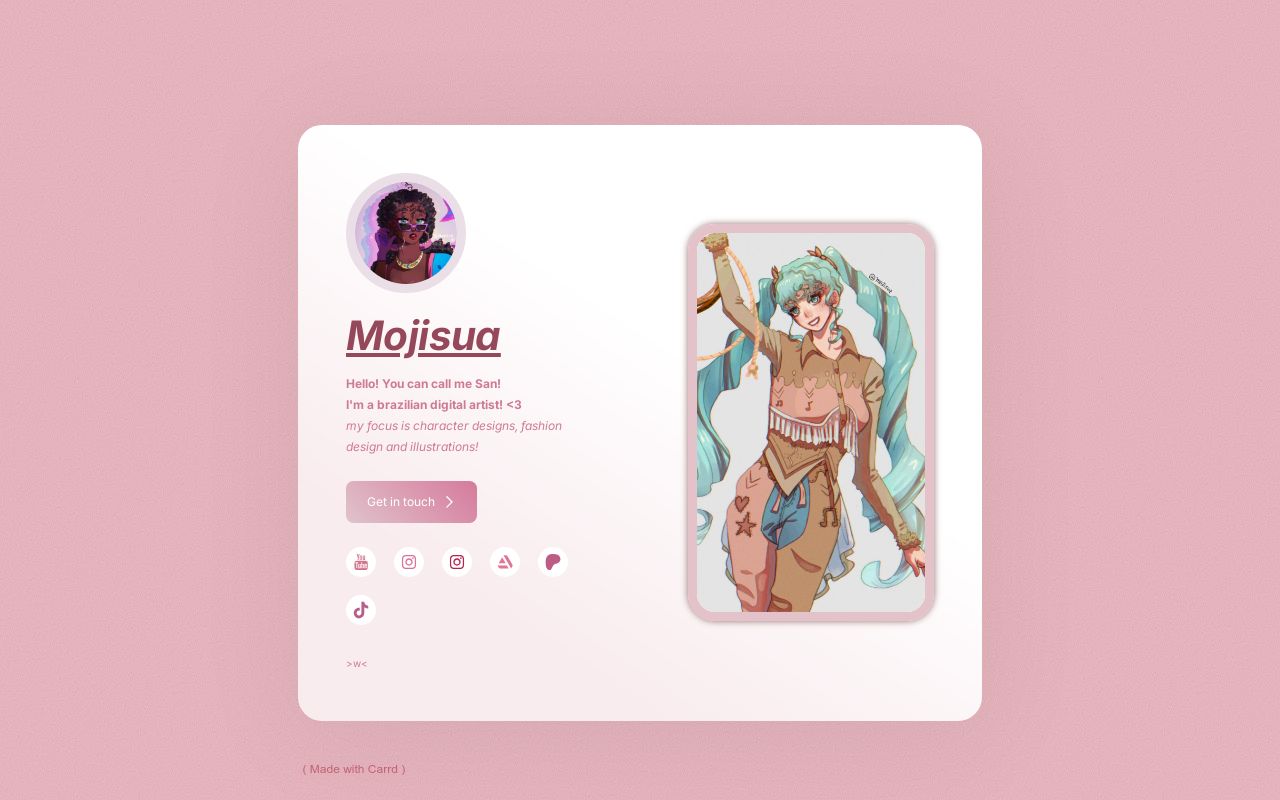 Moji Carrd